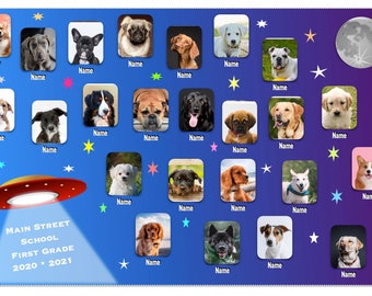 Custom Class Group Photo Large Placemat Photomat Wall | Etsy