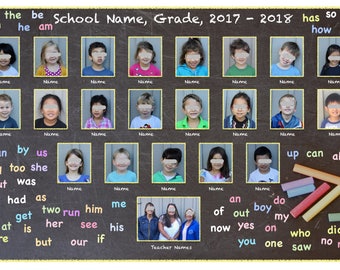 Class Photo Collage Custom 12x18 Laminated Large | Etsy