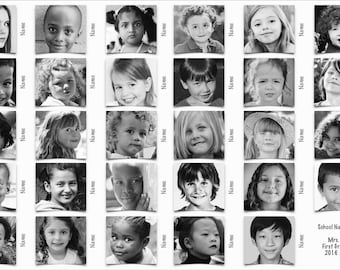 Custom Class Group Photo Placemat Jungle Theme Deskpad - Etsy