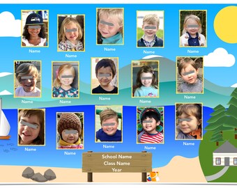 Custom Class Group Photo Large Placemat Photomat Wall - Etsy