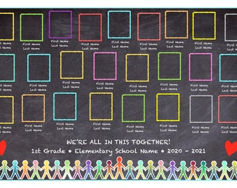 Custom Class Group Photo Placemat Jungle Theme Deskpad - Etsy