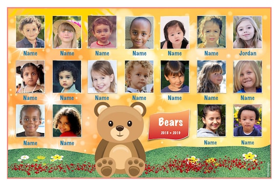 Class Photo Collage Custom 12x18 Laminated Large | Etsy