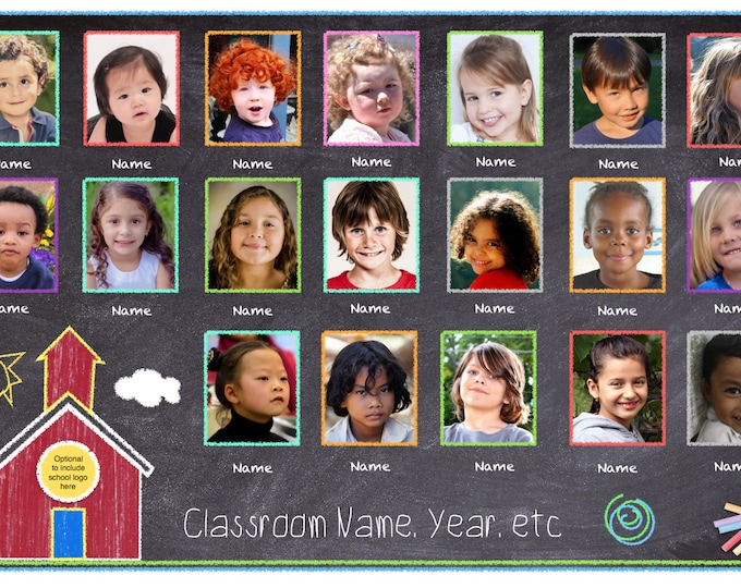 Class Photo Collage • Custom • 12x18 • Laminated • Large • Little Red ...
