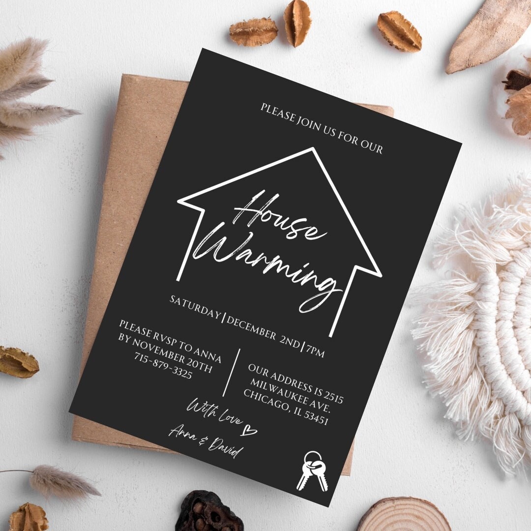 House Warming Invitation Editable House Warming Party - Etsy