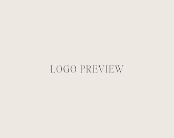 Logo Preview / Try Before You Buy / Pre Made Logo Branding - Etsy