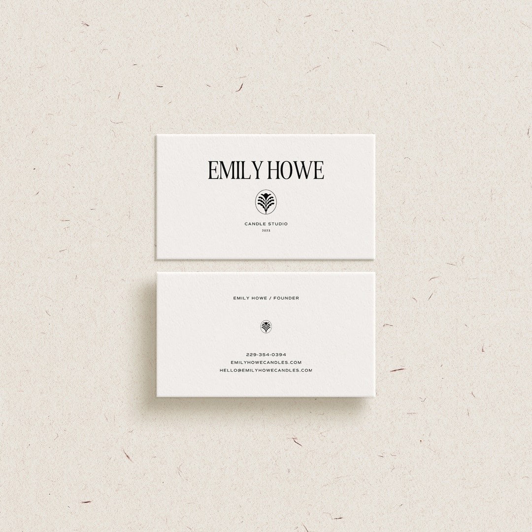 CANVA Business Card Design Template | Minimal Business Card | Modern ...