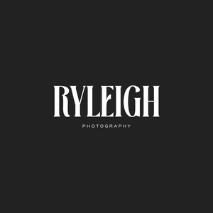 Premade Logo Design | Photography Logo | Bold Serif Logo | Text Only ...
