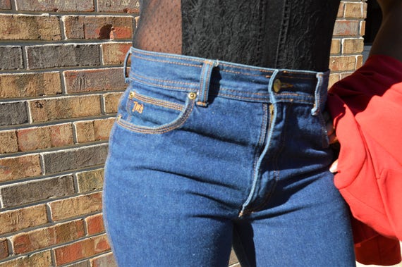 1980s Boot Cut Vintage High Waist Jeans by JW's - Gem