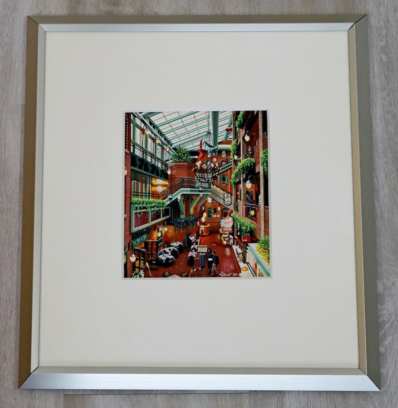 Don Jacot Trapper's Alley Gouache on Board Framed Photo Realistic ...