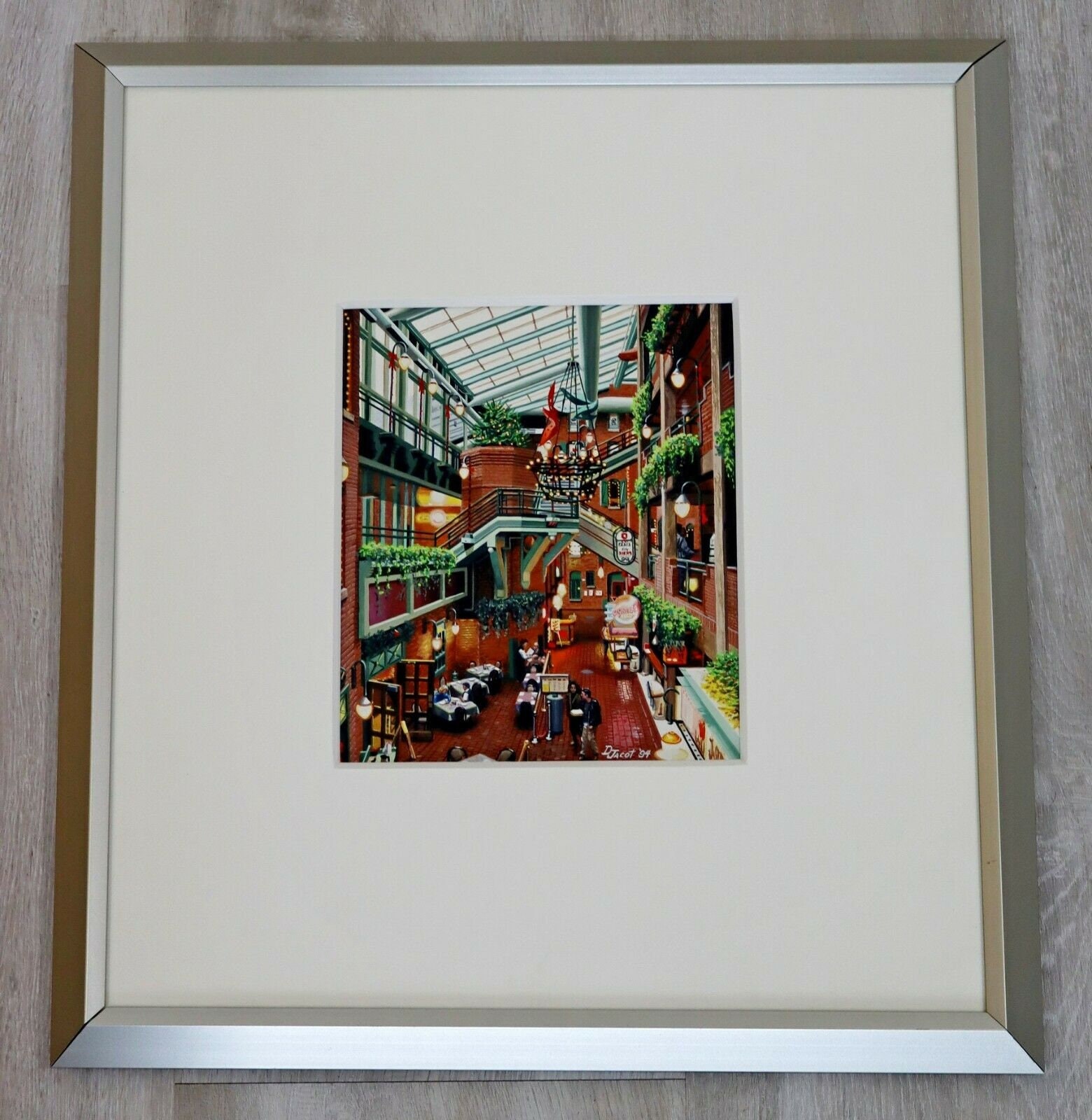 Don Jacot Trapper's Alley Gouache on Board Framed Photo Realistic ...