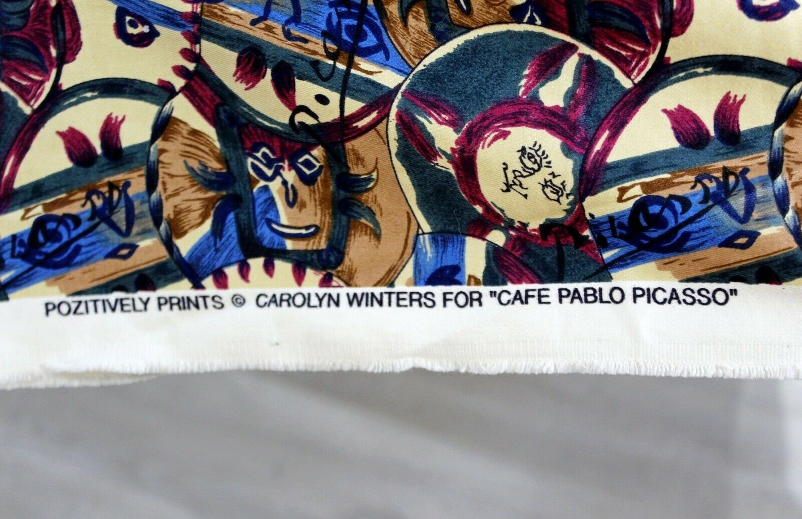 Mid Century Modern Pablo Picasso Cafe Exclusive 12 Yards Fabric off ...