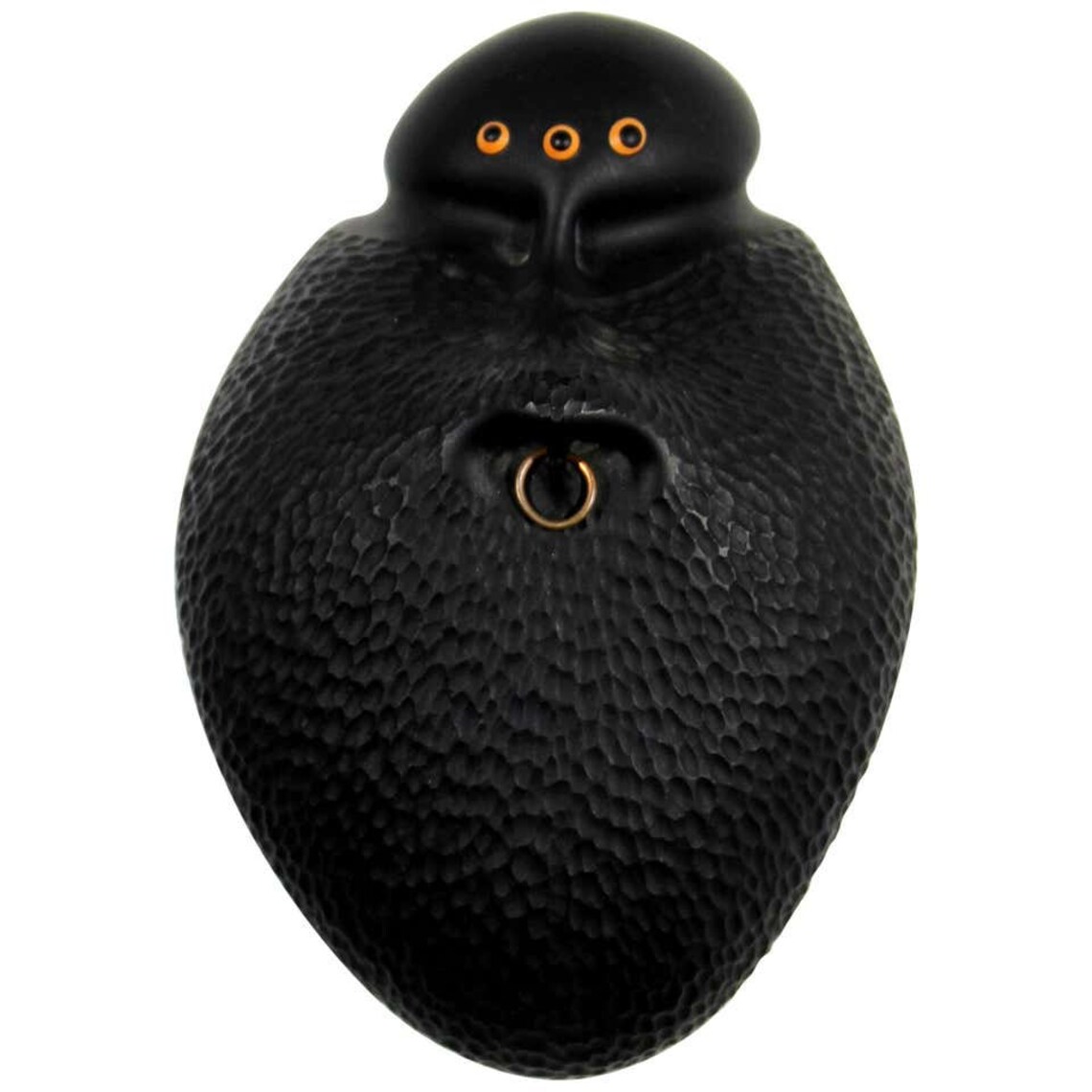 Contemporary Vintage Studio Art Glass Tribal Head Wall Sculpture by ...