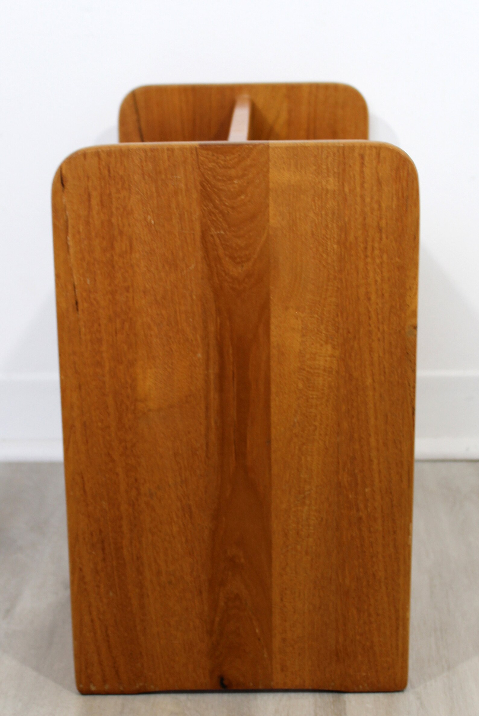 Mid Century Modern Danish Teak Double Sided Magazine Rack by - Etsy