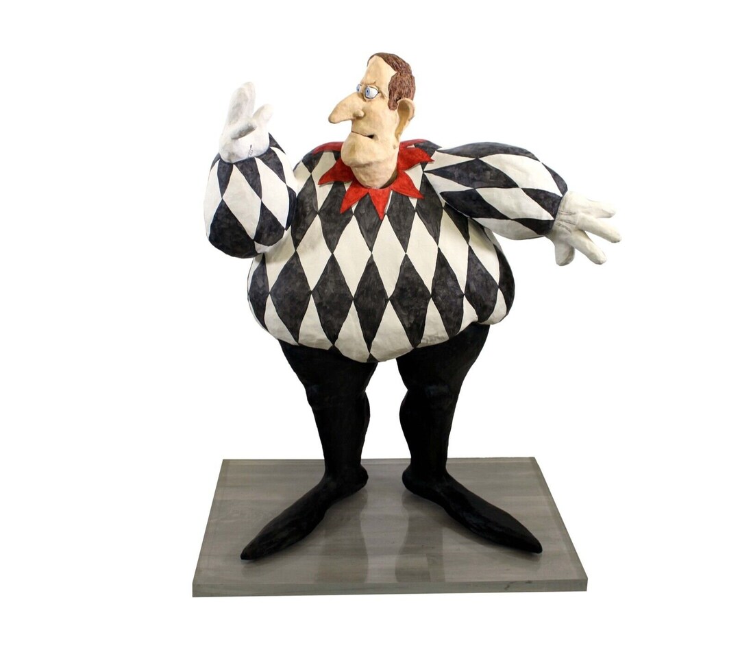 Stephen Hansen Jester Signed 1985 Papier Mache Caricature - Etsy