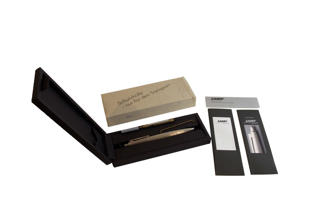 Lamy Edition 2000 Ballpoint Zertifikat Stainless Steel No 03929 - Etsy