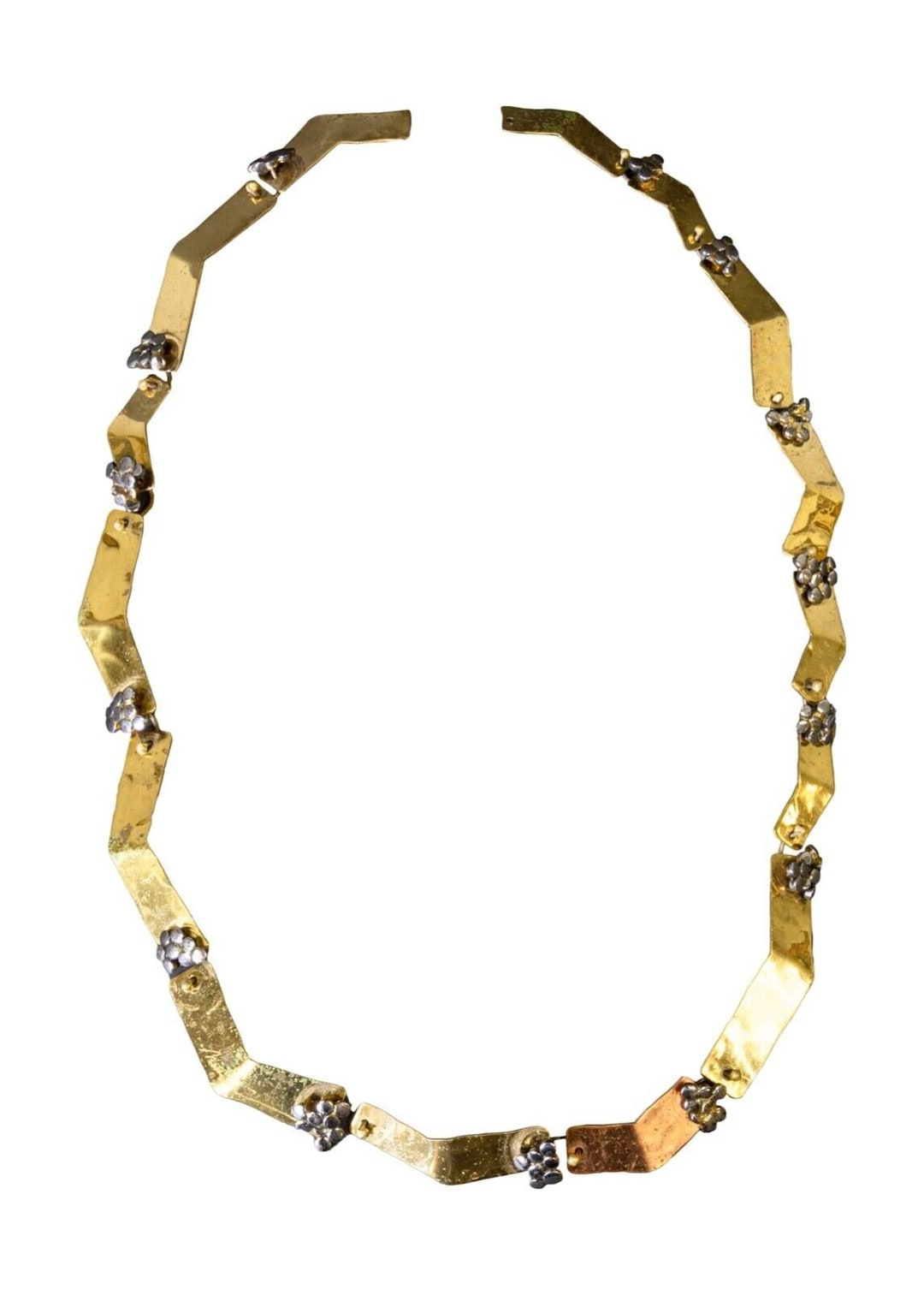 Richard Bitterman Modernism Metal With Silver Dot Design Necklace Fine ...