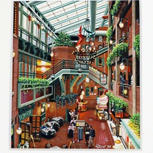 Don Jacot Trapper's Alley Gouache on Board Framed Photo Realistic ...