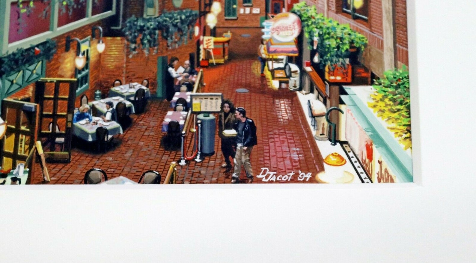 Don Jacot Trapper's Alley Gouache on Board Framed Photo Realistic ...