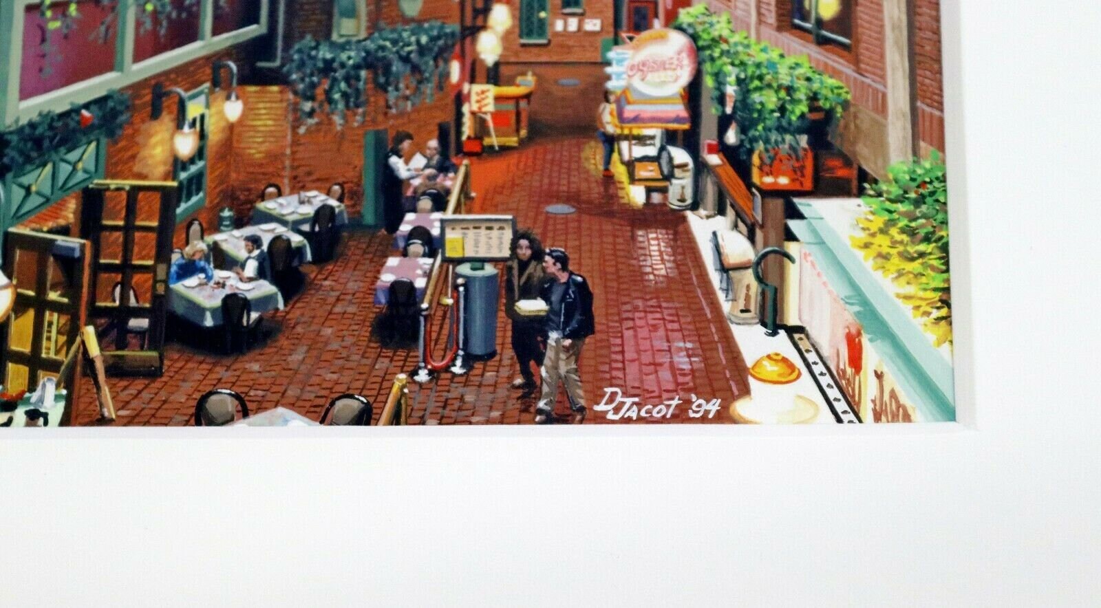 Don Jacot Trapper's Alley Gouache on Board Framed Photo Realistic ...