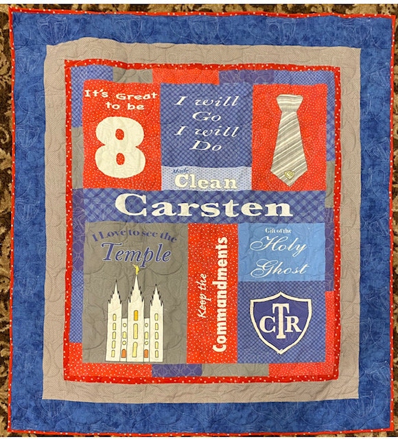 LDS Baptism Quilt or Missionary FINISHED Quilt Blanket - Etsy