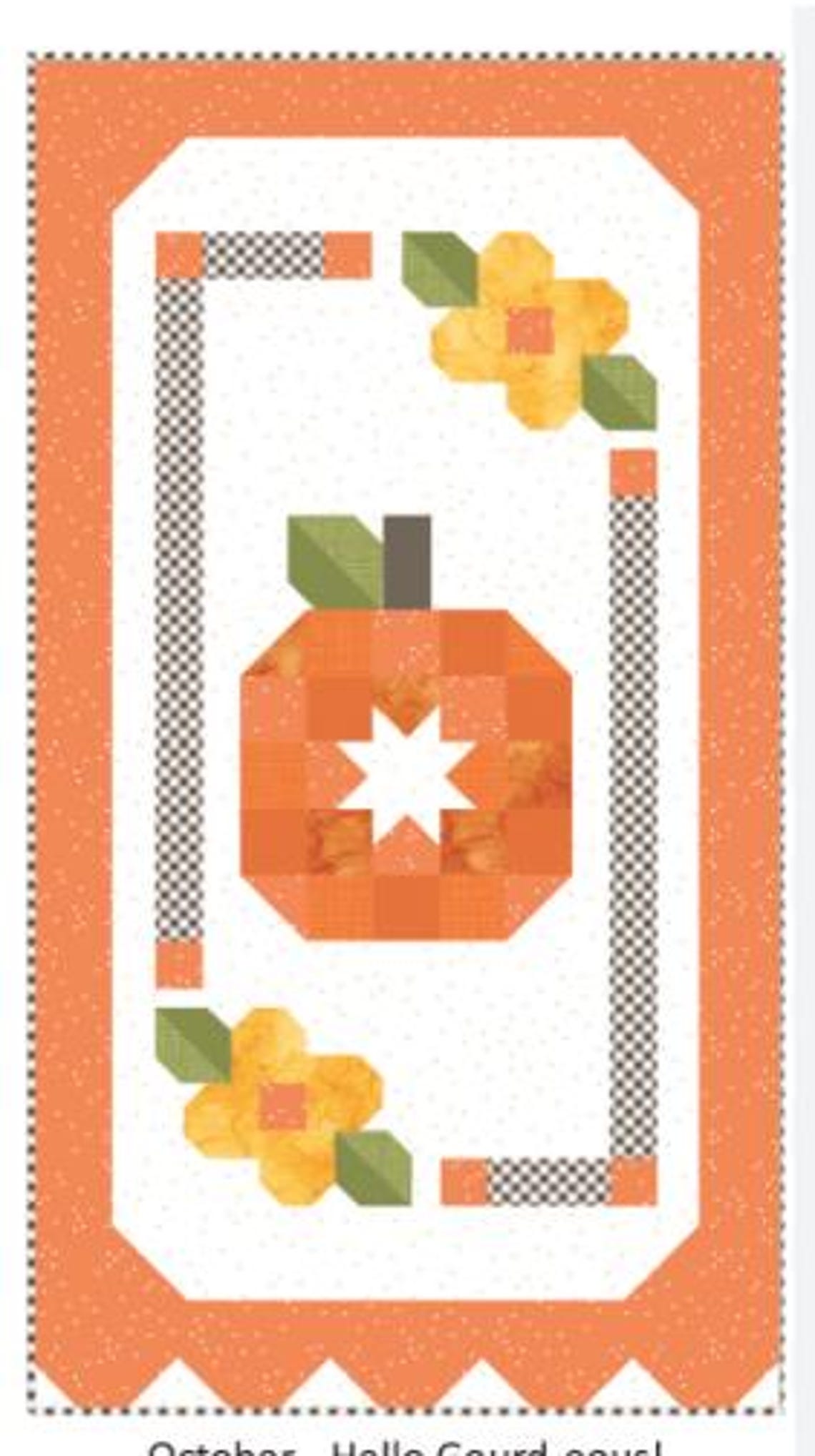 Riley Blake Door Banner Kit of the Month hello Gourd-ous FREE SHIPPING ...
