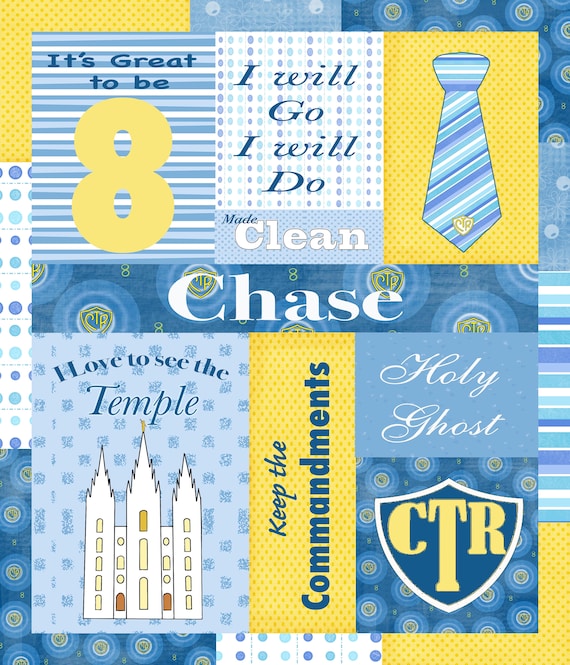 LDS Baptism Quilt or Missionary FINISHED Quilt Blanket - Etsy