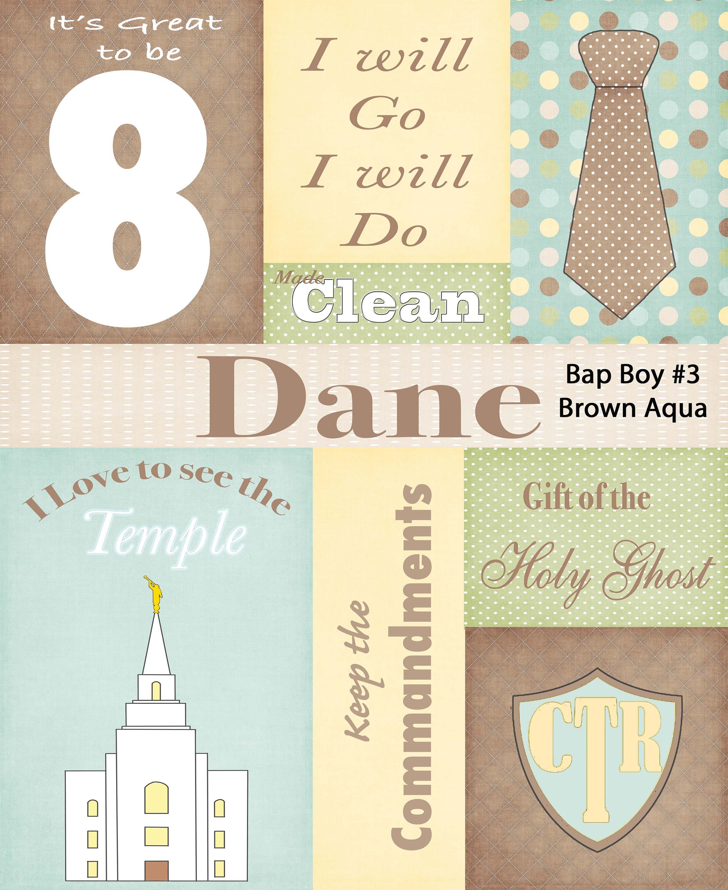 Personalized LDS Quilt Fabric PANEL for Baptism Quilt Blanket - Etsy