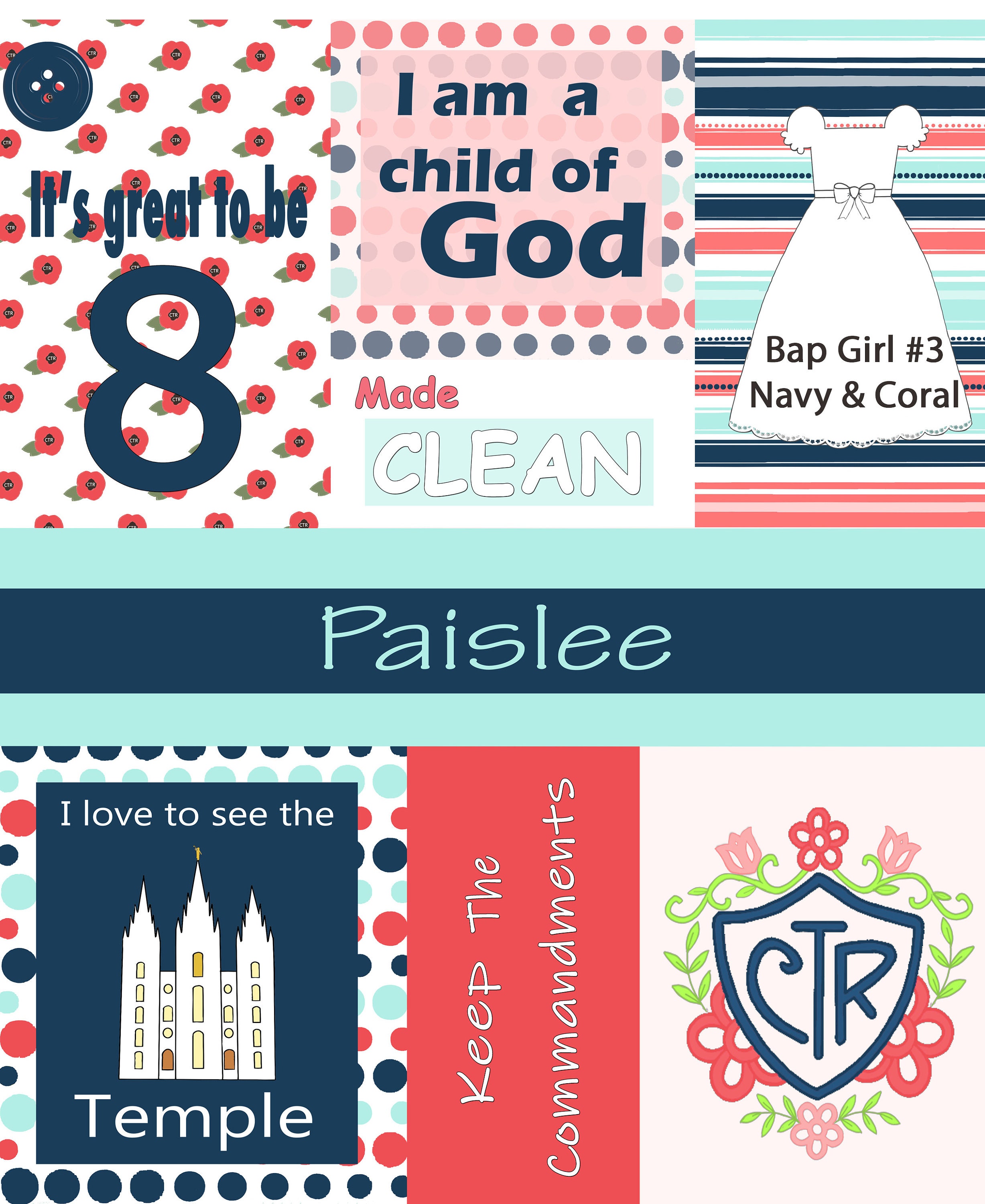 Personalized LDS Quilt Fabric PANEL for Baptism Quilt Blanket - Etsy