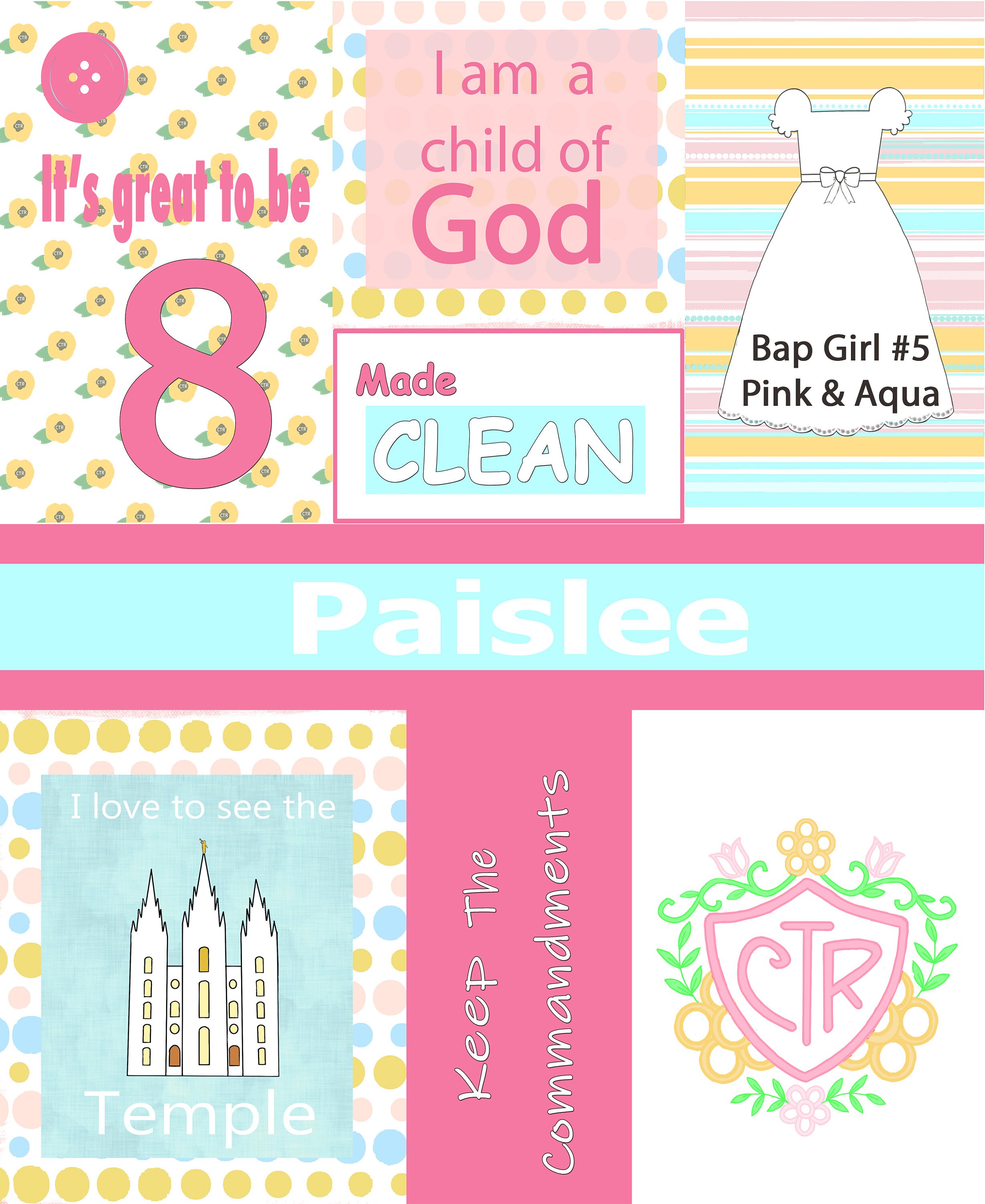 Personalized LDS Quilt Fabric PANEL for Baptism Quilt Blanket - Etsy
