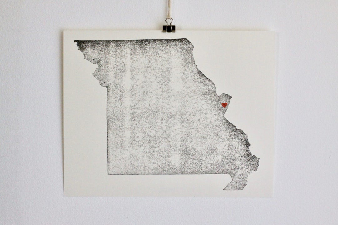 Missouri Art / Missouri Map / Missouri Wall Art / Missouri Home Decor ...