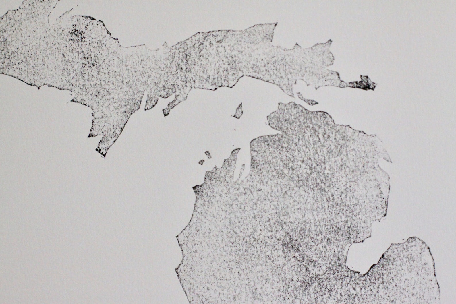Michigan Map / Michigan State University / Michigan Art / Michigan ...