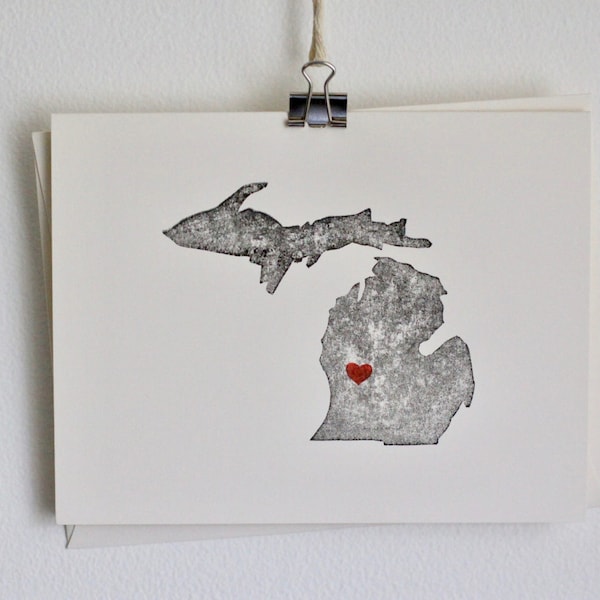 Michigan Thank You Card - Etsy
