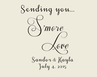 Sending you smore love custom Stamps Smore love custom | Etsy