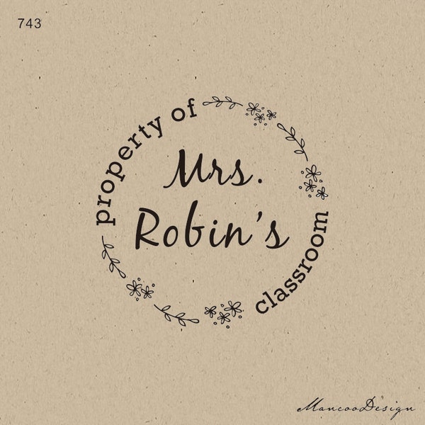 Library Stamp - Etsy