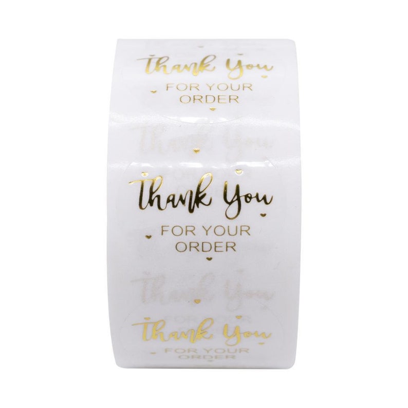 Thank You for Your Order Stickers 100PCS 500PCS Roll - Etsy