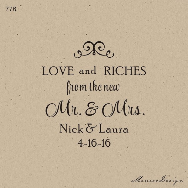 Mr and Mrs Stamp - Etsy