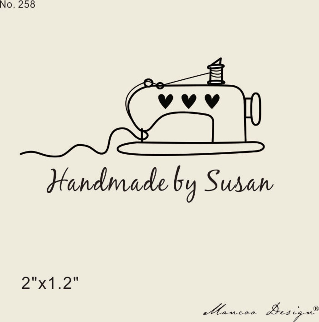 Custom Logo Stamp Custom Stamp-sewing Love custom Rubber Stamps ...