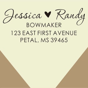 Personalized Wedding Address Stamp-custom Return Address Stamp, Custom ...