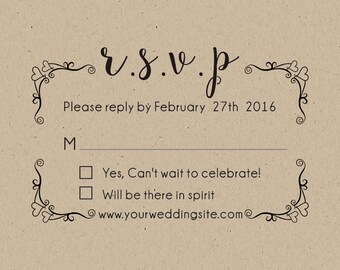 Wedding Rsvp Stamp | Etsy