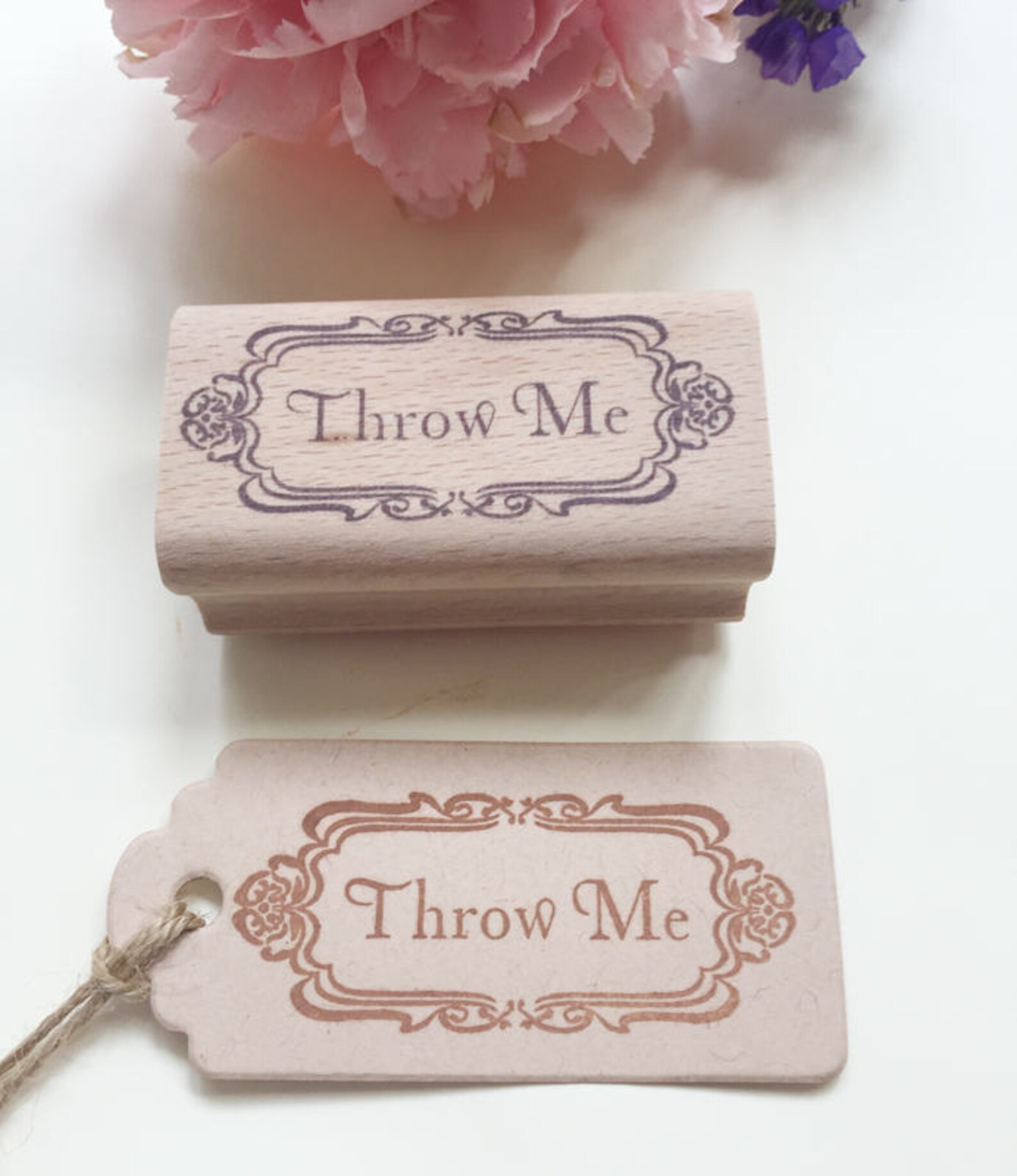Custom Stamp 2.36 X1 throw Me Stamp Vintage - Etsy