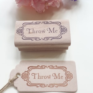 Custom Stamp 2.36 X1 throw Me Stamp Vintage Stamp-wedding Favours ...