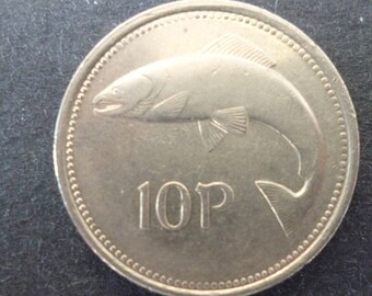 1993 Eire Ireland Republic 10p Ten Pence coin the smaller | Etsy