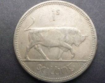 1966 Eire ireland Republic Shilling Coin Featuring a Bull - Etsy