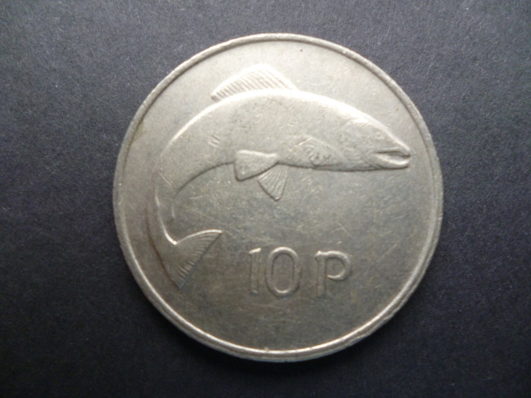 1978 Eire (ireland Republic) 10p Coin Featuring a Salmon Fish, Ideal ...