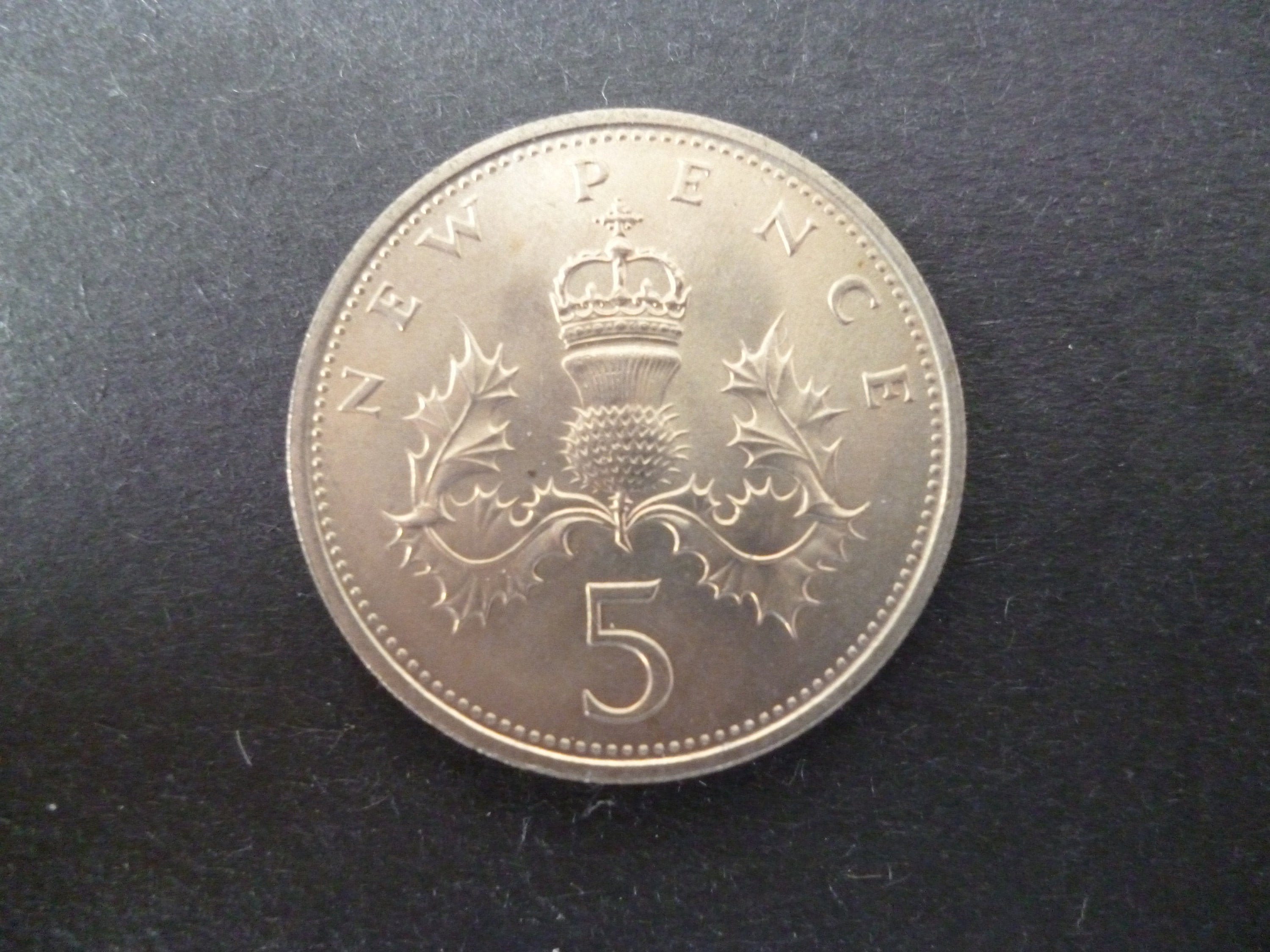 United Kingdom 1968 Five Pence coin 5p in circulated used | Etsy