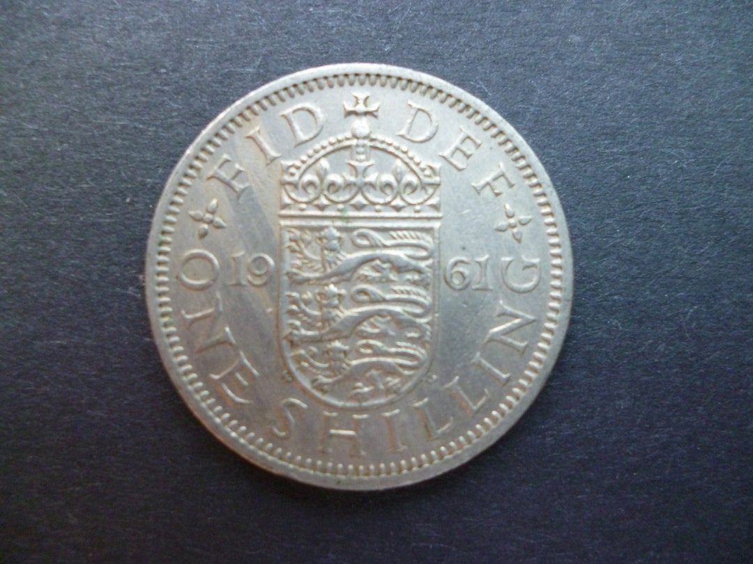 Moneda de chelín del Reino Unido de 1961 versión en inglés ideal para ...