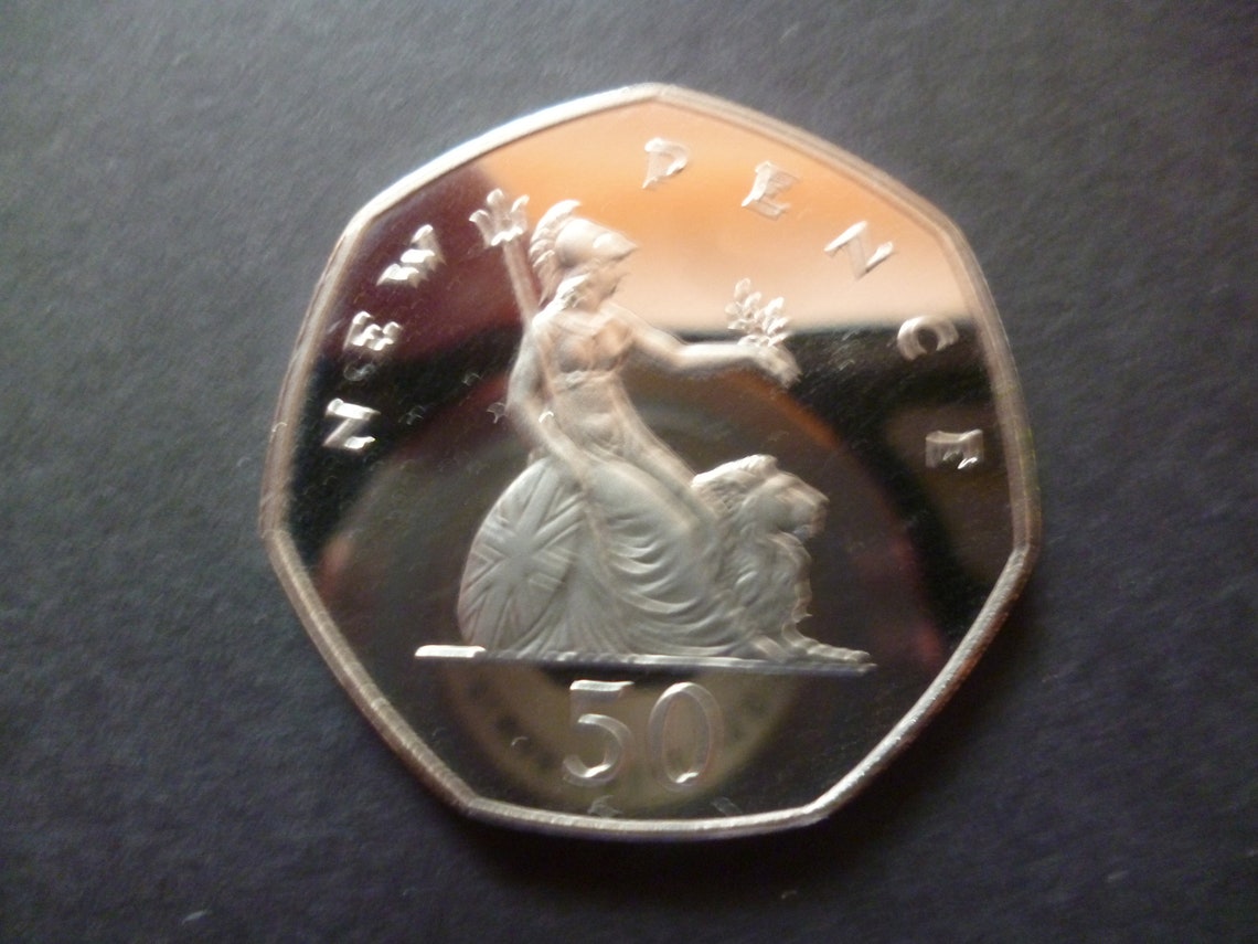 United Kingdom 1980 Proof 50p coin in superb condition housed | Etsy