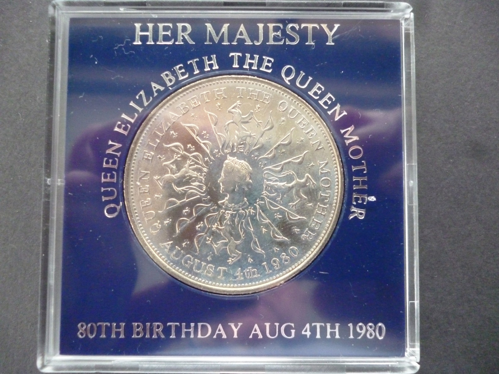 1980 Crown Coin the 80th Birthday of Queen Elizabeth the - Etsy