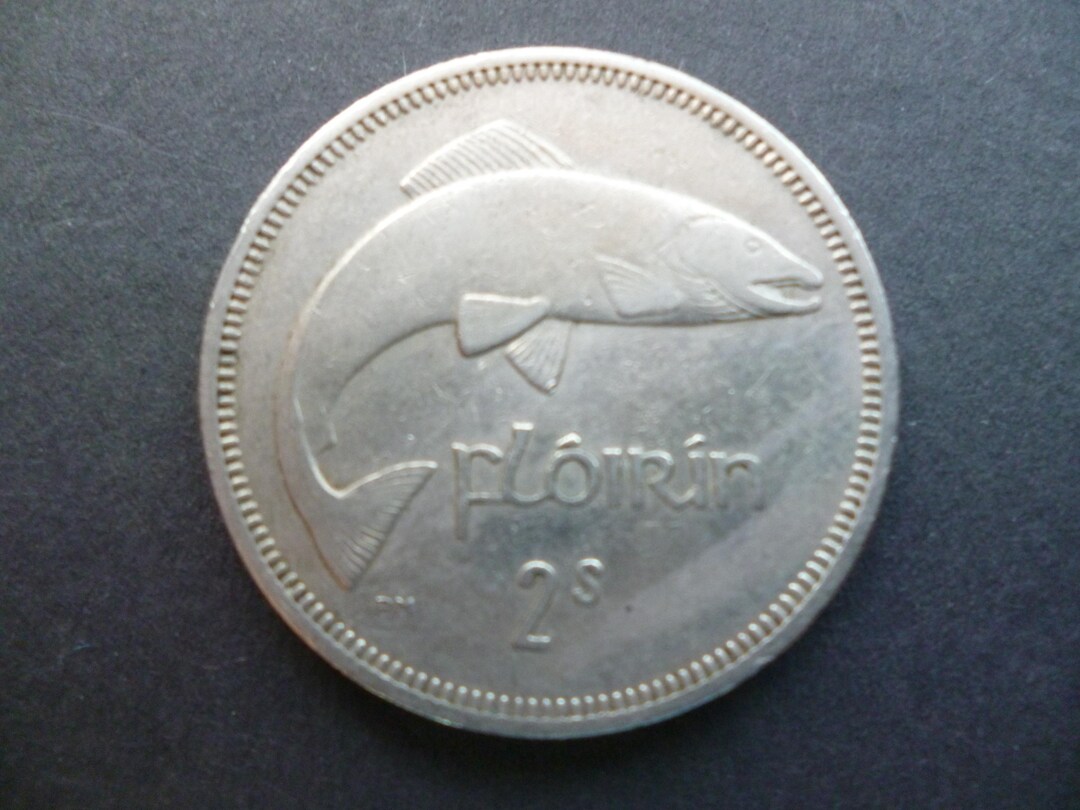 Vintage 1959 Irish Florin Coin: Salmon Fish, Craft Jewelry - Etsy