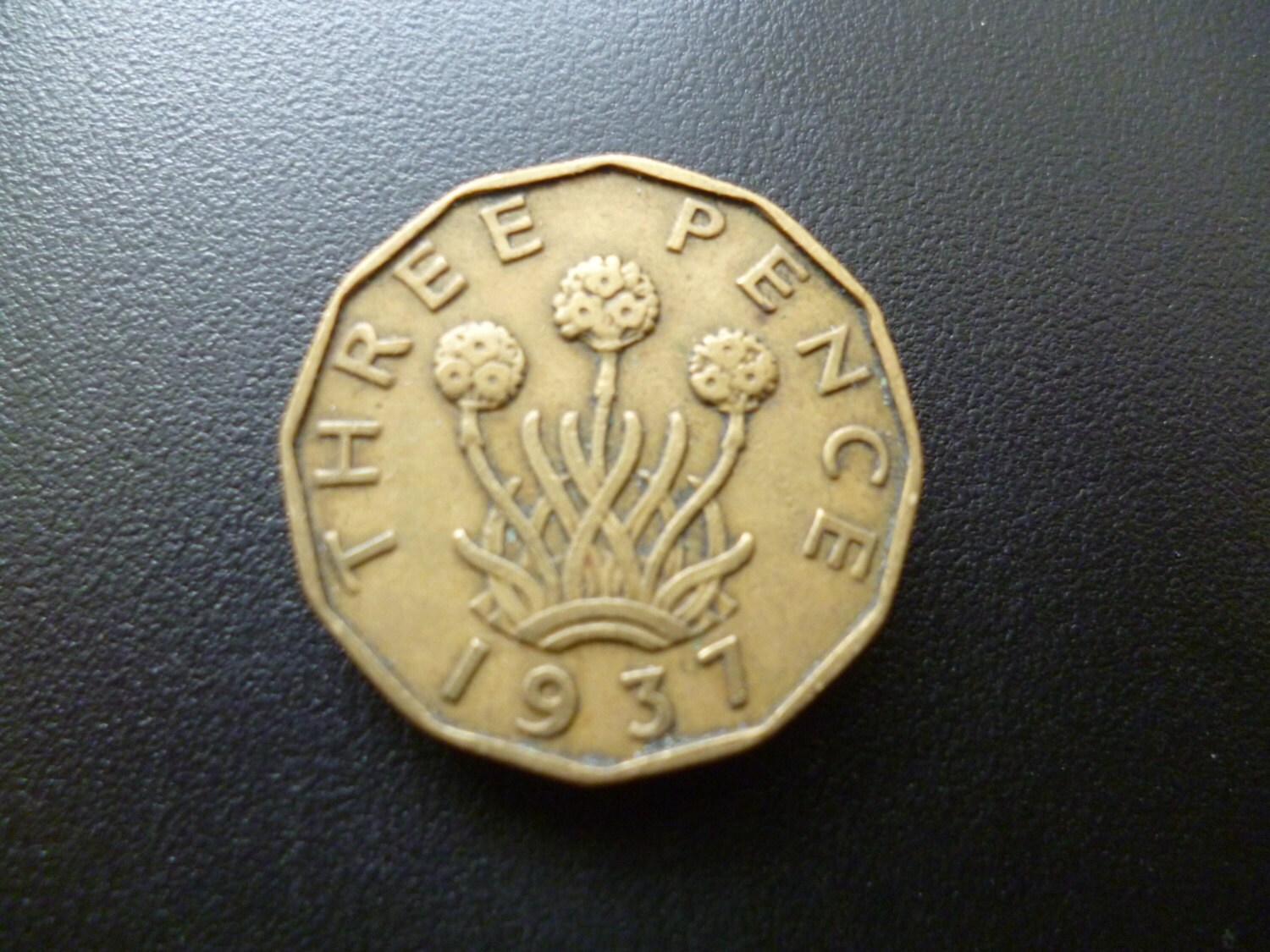 Brass Threepences a Pack of Ten Coins Dated From 1937 to 1967 | Etsy UK